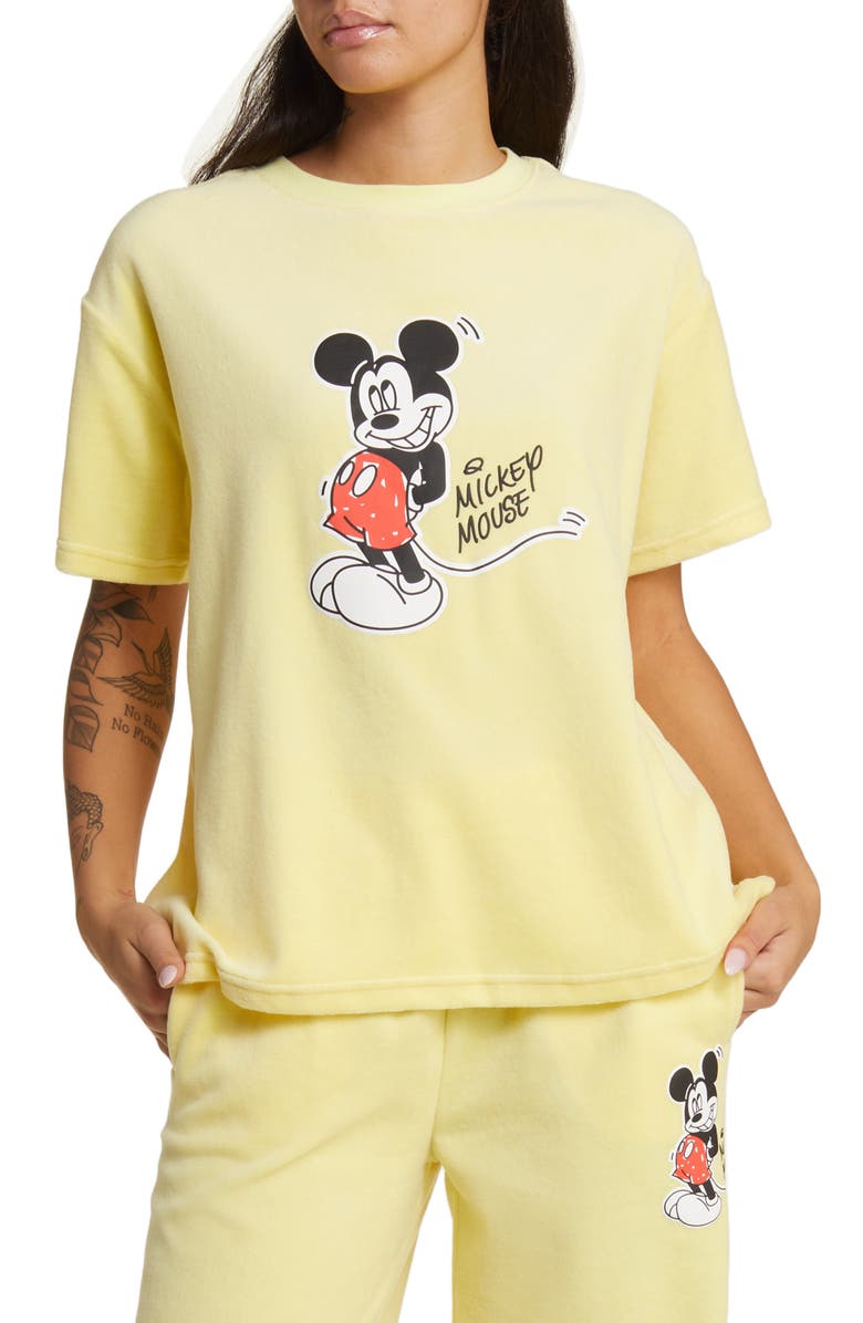 Samii Ryan x Disney Mickey Mouse Oversize Short Sleeve Velour ...