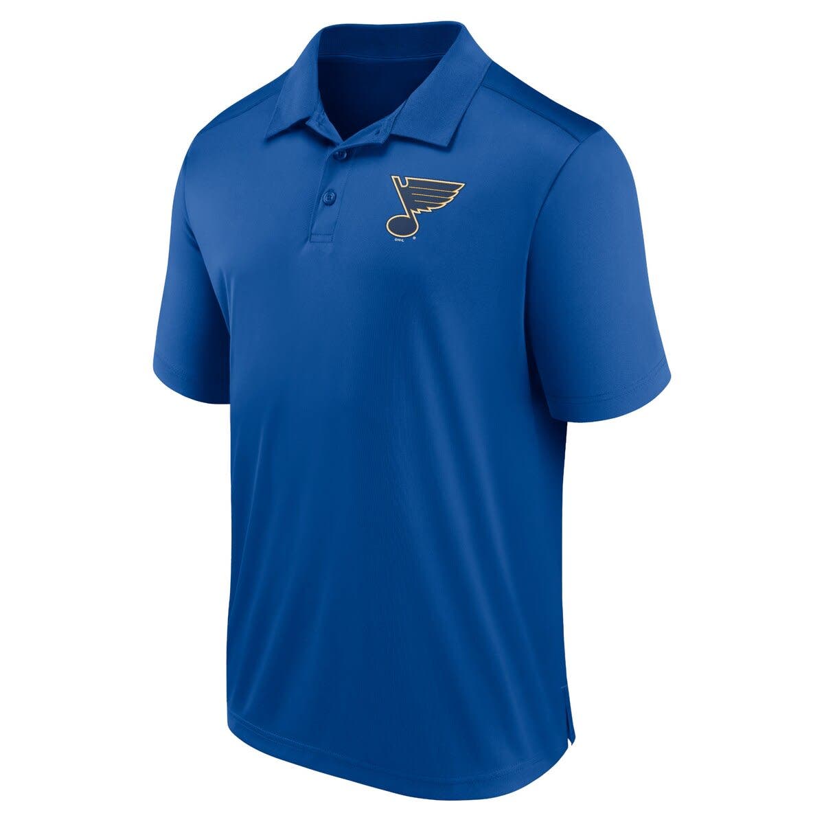 Men's Fanatics Branded Blue St. Louis Blues Left Side Block Polo (Men ...