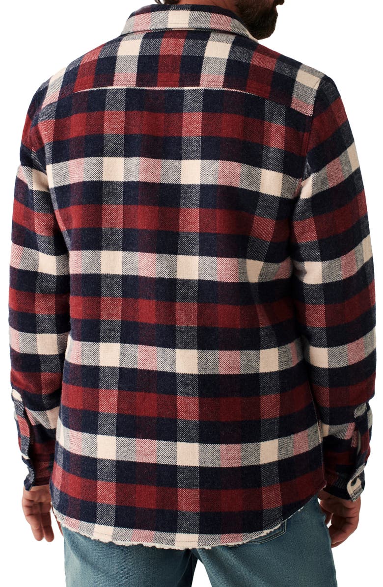 Faherty CPO Plaid High Pile Fleece Shirt Jacket | Nordstrom