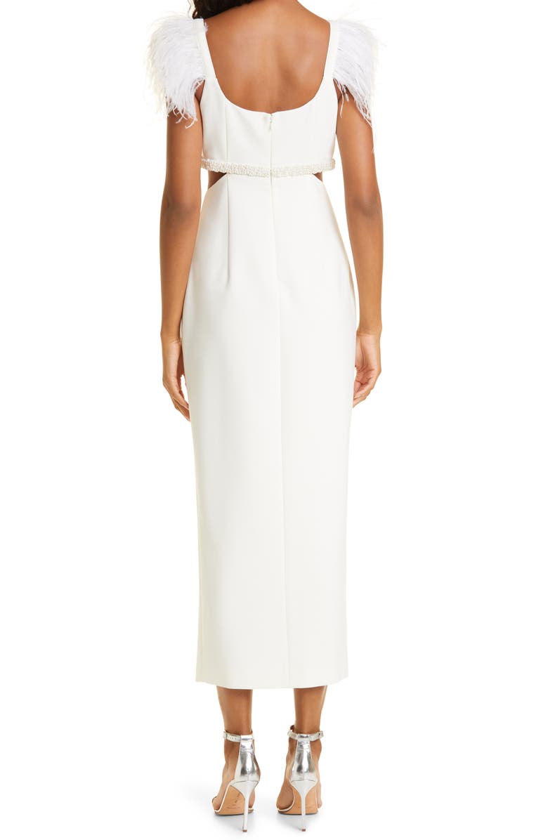 LIKELY Taliah Feather Trim Gown | Nordstromrack