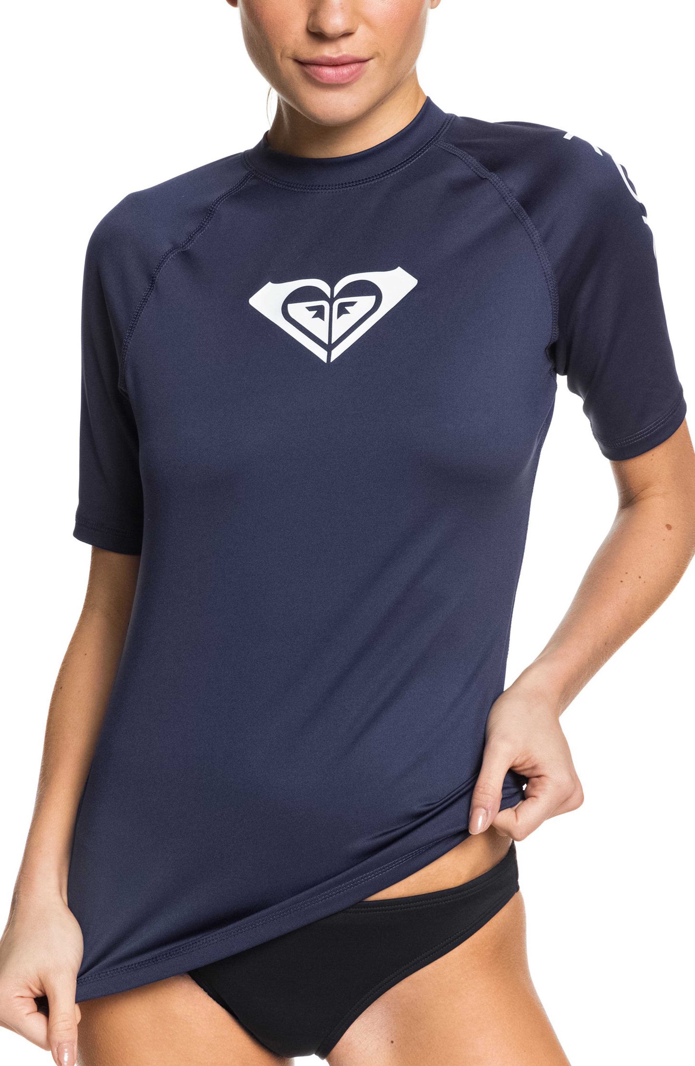 Roxy Whole Hearted Short Sleeve Rashguard | Nordstrom
