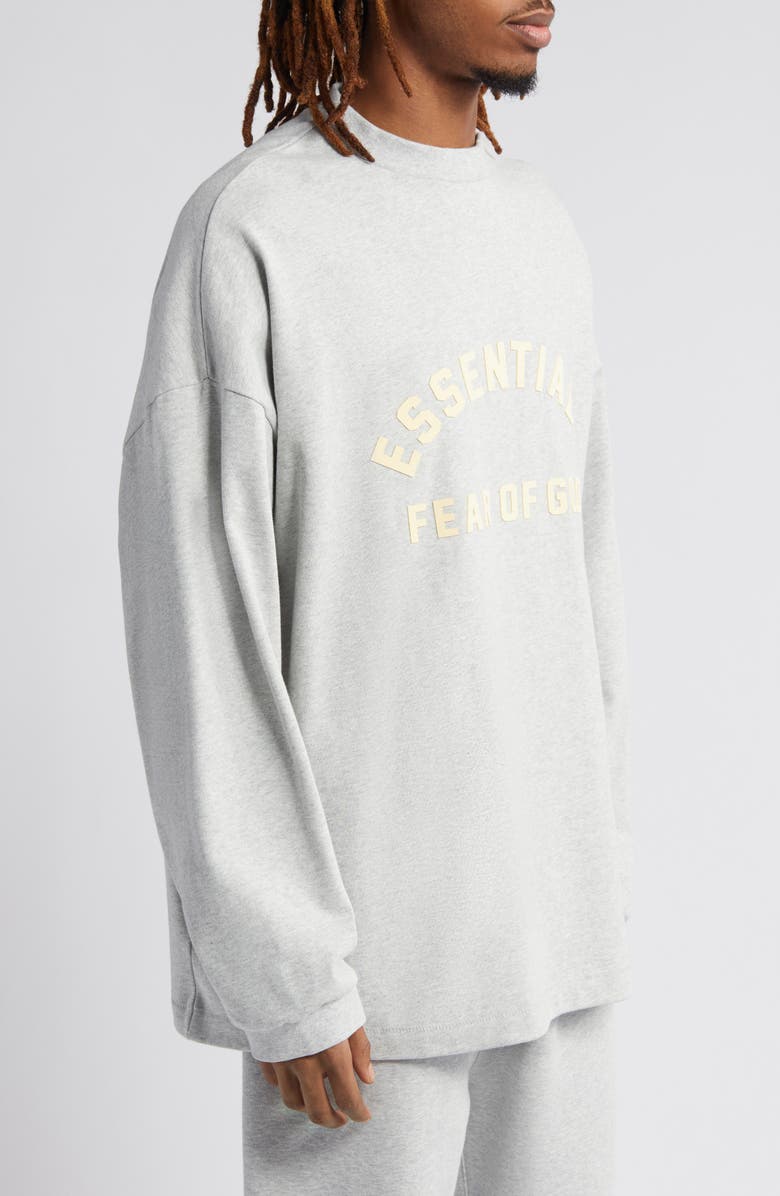 Fear of God Essentials Oversize Long Sleeve Logo Graphic T-Shirt ...