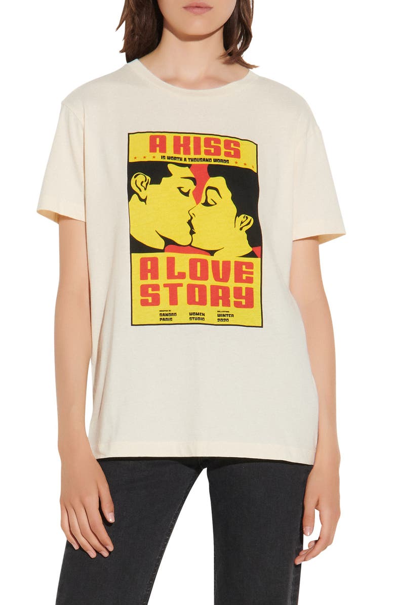 SANDRO Kiss Graphic Tee | Nordstrom