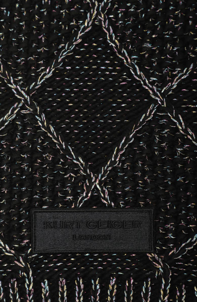 Kurt Geiger London Metallic Cable Stitch Scarf | Nordstromrack
