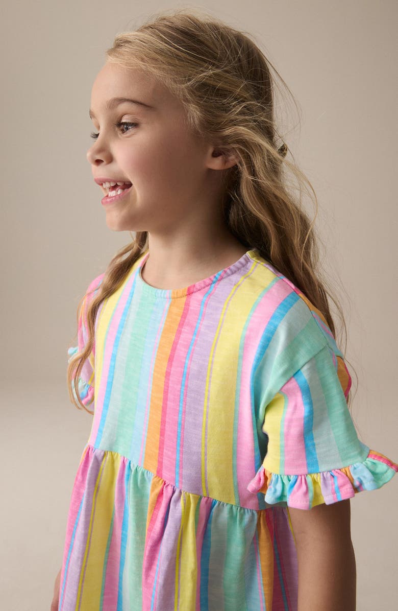 NEXT Kids' Rainbow Stripe Dress | Nordstromrack