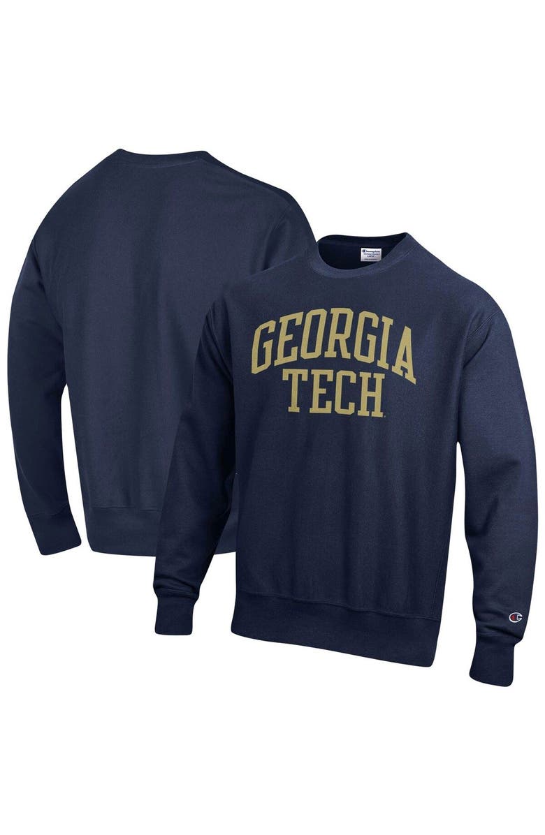 Champion Men's Champion Navy Georgia Tech Yellow Jackets Arch Reverse ...