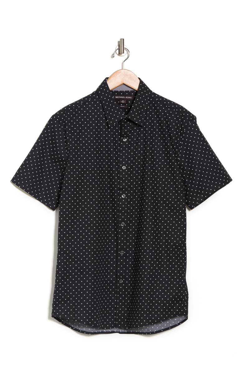 Michael Kors Short Sleeve Slim Dot Print Shirt | Nordstromrack