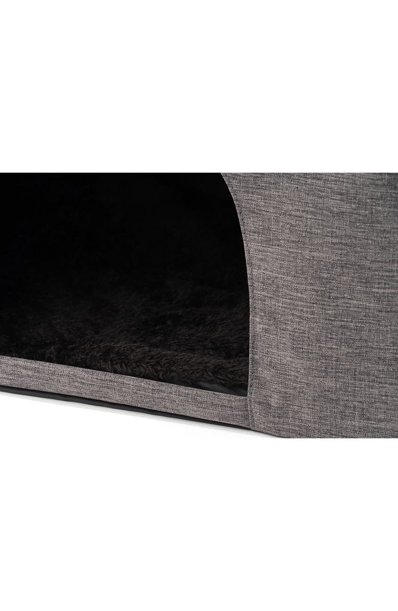 Precious Tails Rectangular 2-Tier Collapsible Pet Cat Cave Bed ...
