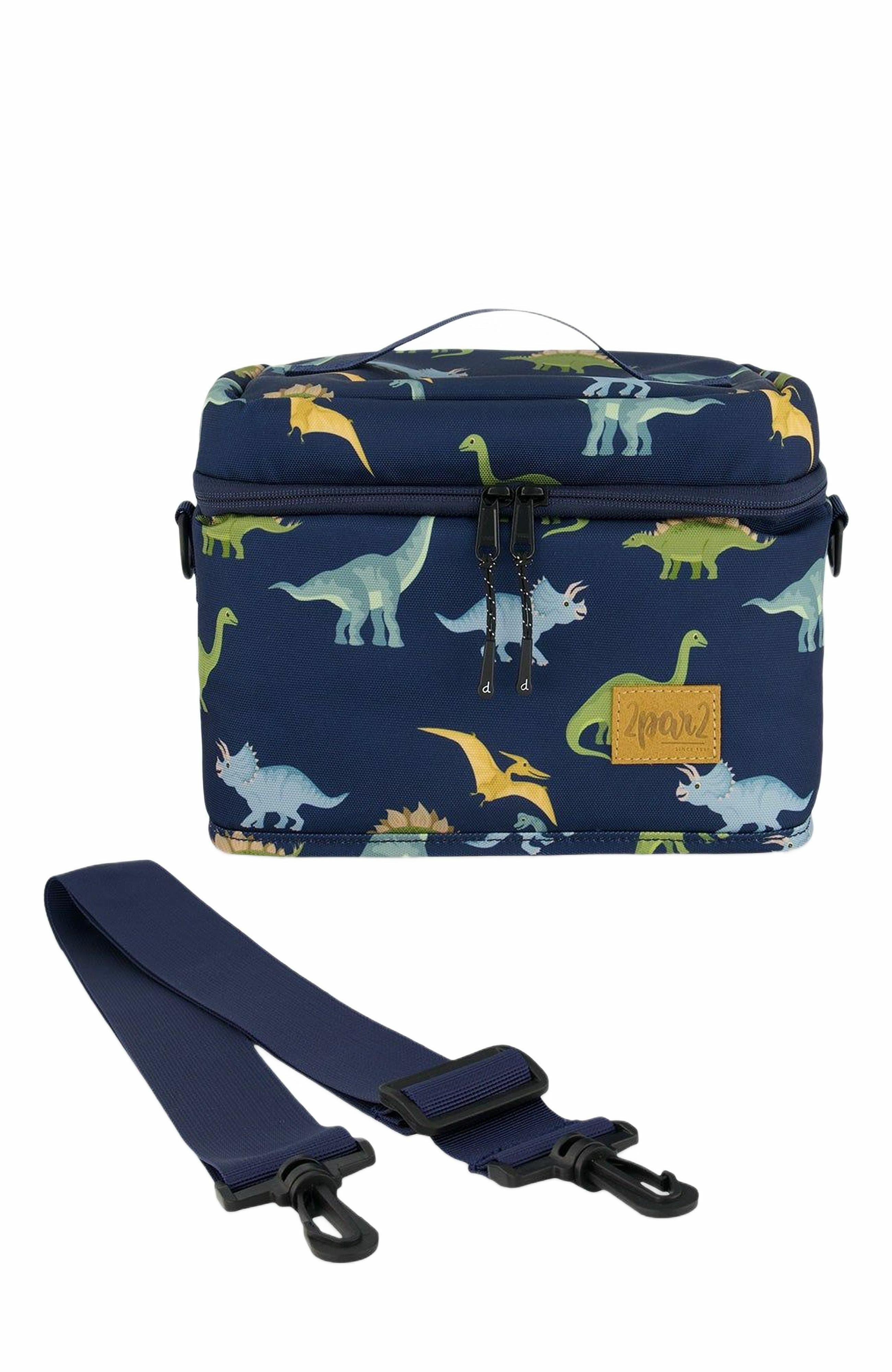 Deux par Deux Boy's Lunch Box Navy Blue Printed Dinosaurs | Nordstrom