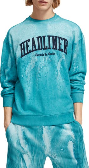Scotch & Soda Headliner Oil Dye Cotton Graphic Sweatshirt | Nordstromrack