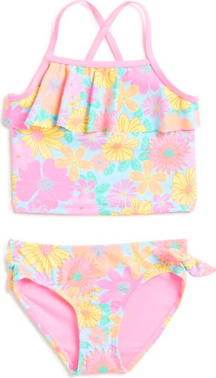 Breaking Waves Kids' Bow Tankini Two-Piece Swimsuit | Nordstromrack