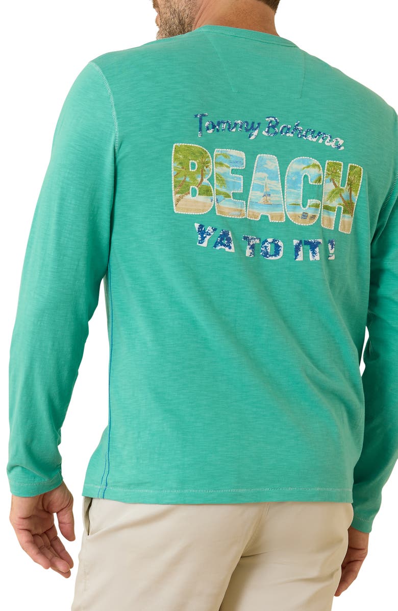 Tommy Bahama Beach Ya to It Embroidered Long Sleeve Graphic T-Shirt ...