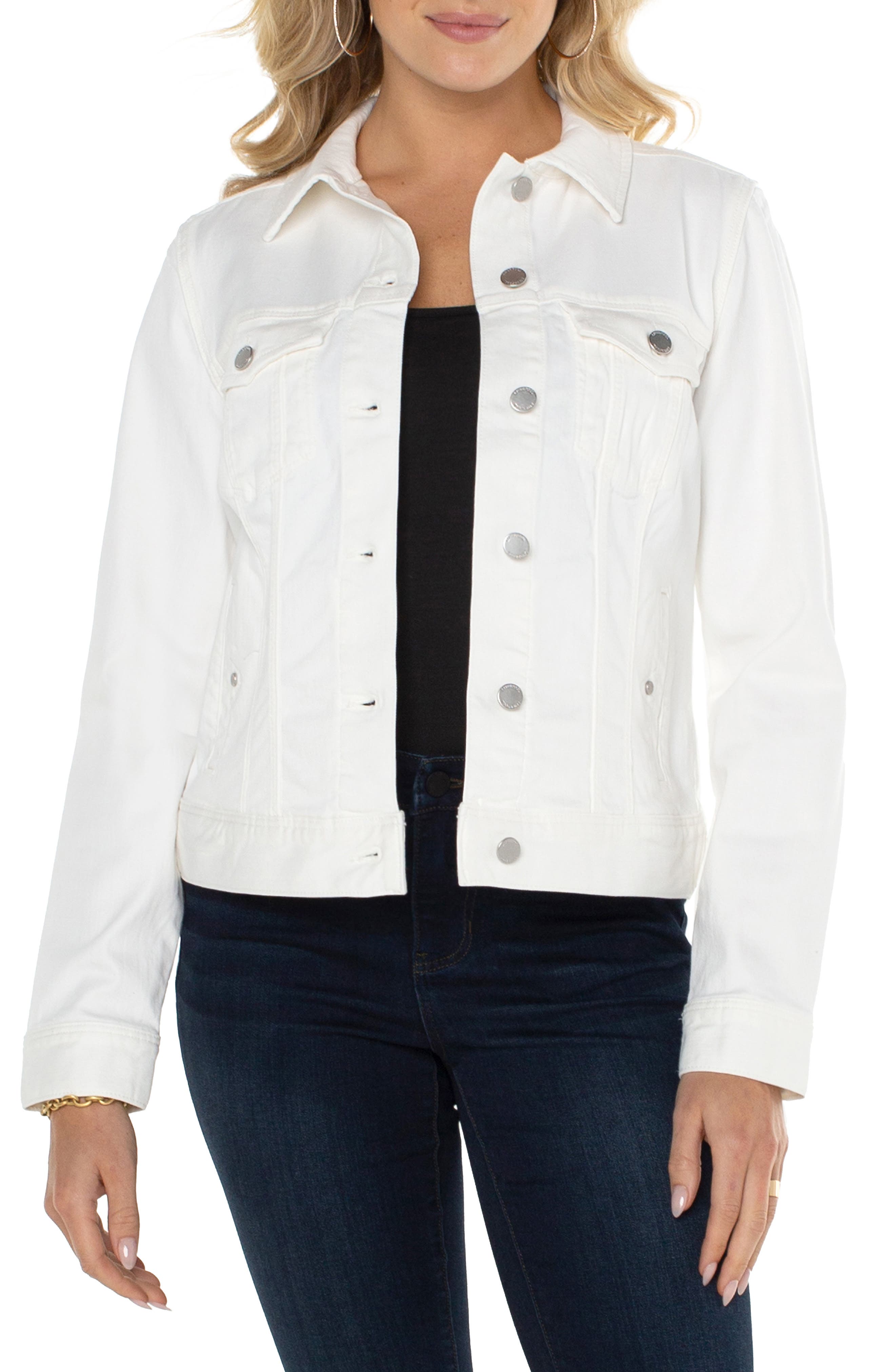 Liverpool Los Angeles Liverpool Classic Denim Jacket | Nordstrom