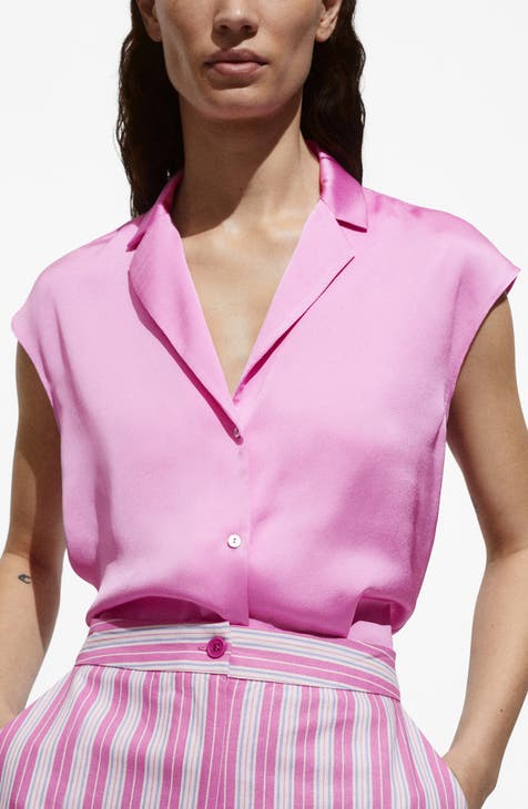Women's Pink Button Up Tops | Nordstrom
