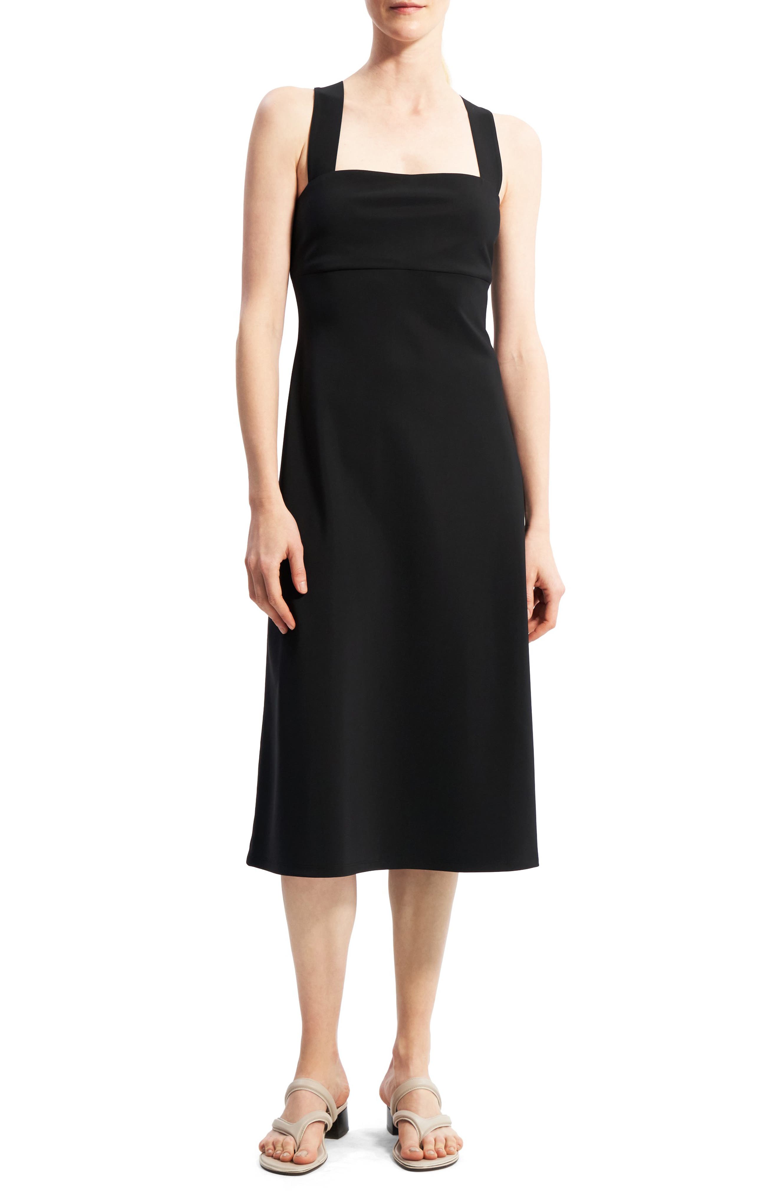 Theory Crisscross Square Neck A-Line Dress | Nordstromrack