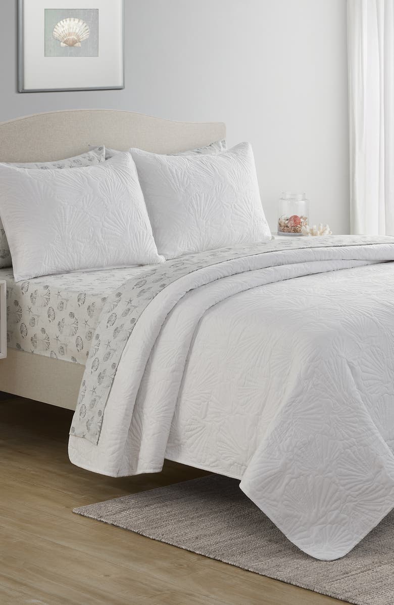 VCNY HOME Seaside Collection Sea Stars Sand Bed-in-a-Bag Quilt Set ...