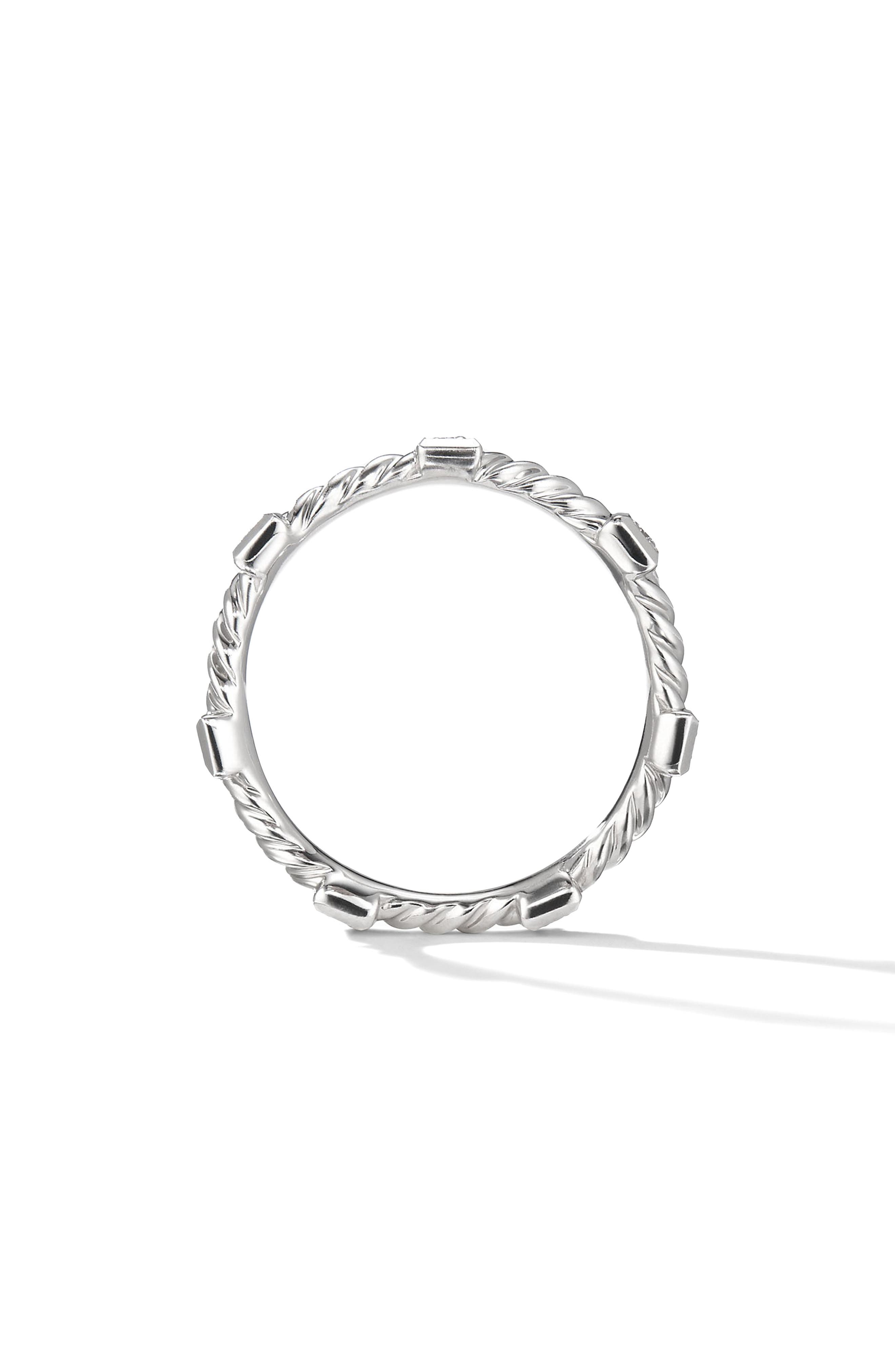 David Yurman Cable Collectibles® Stations Stack Ring in 18K Yellow Gold ...