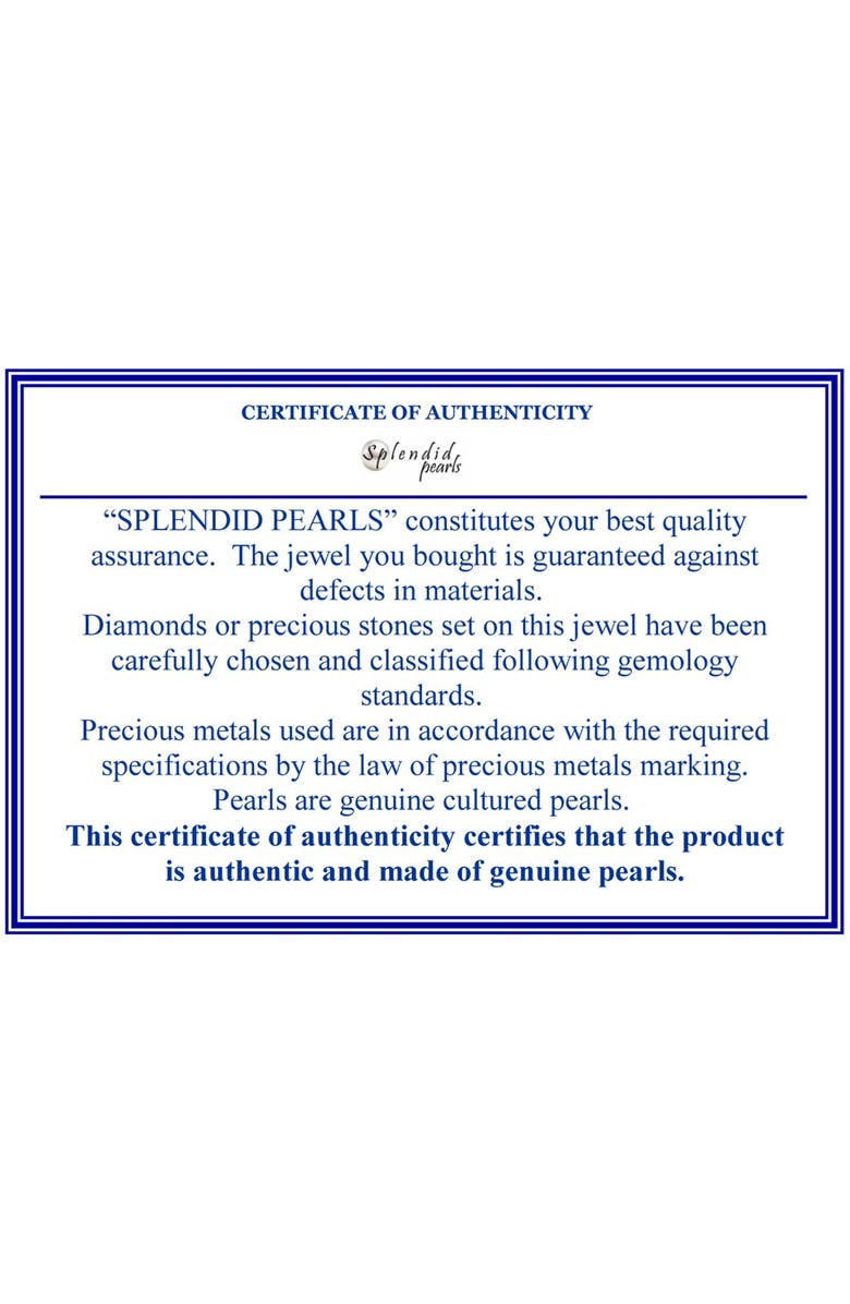 SPLENDID PEARLS 7-8mm Dyed Double Cultured Freshwater Pearl Ring ...