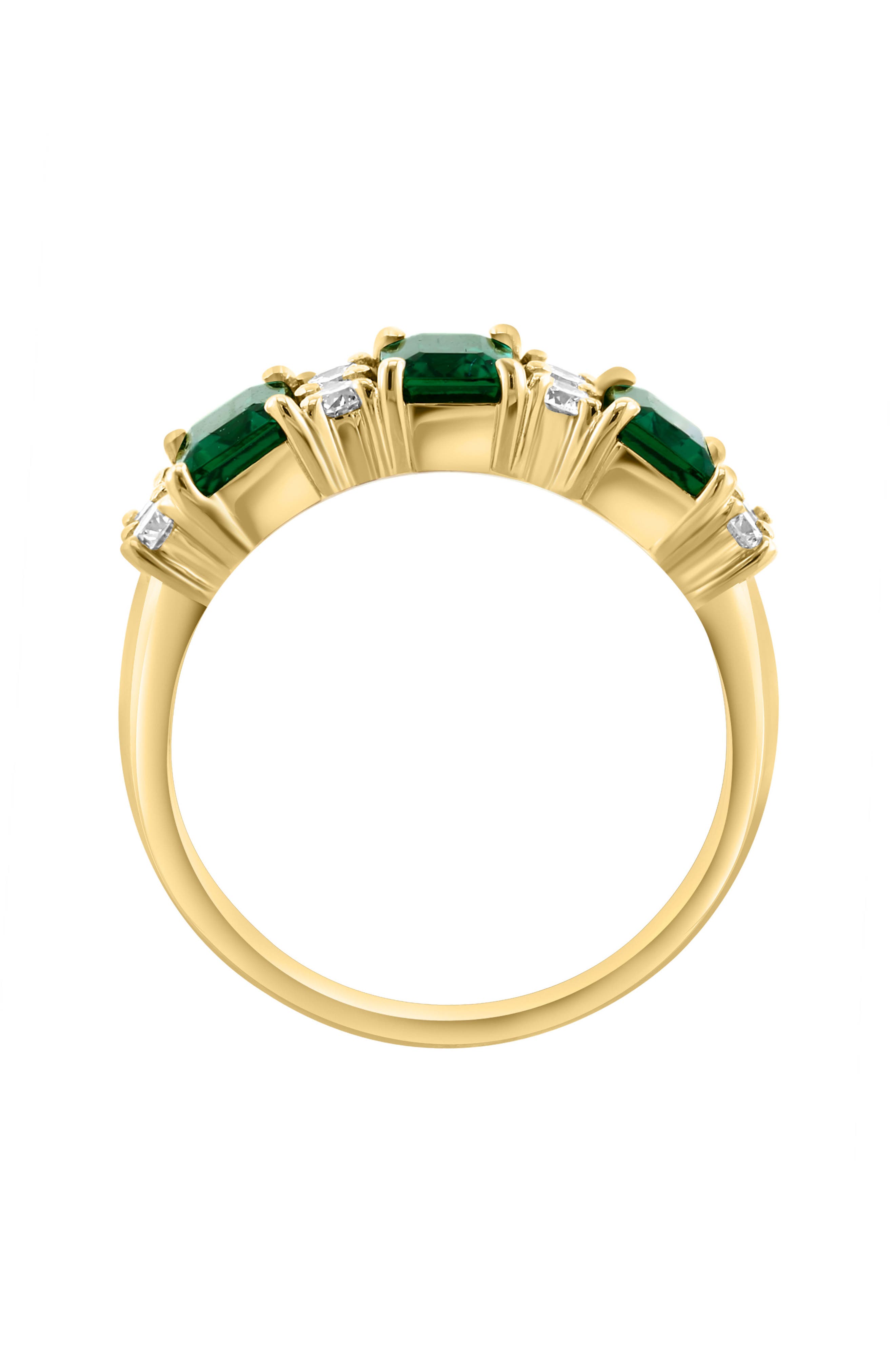 EFFY 14K Yellow Gold Lab Created Gem & Lab Created Diamond Ring - 0 ...