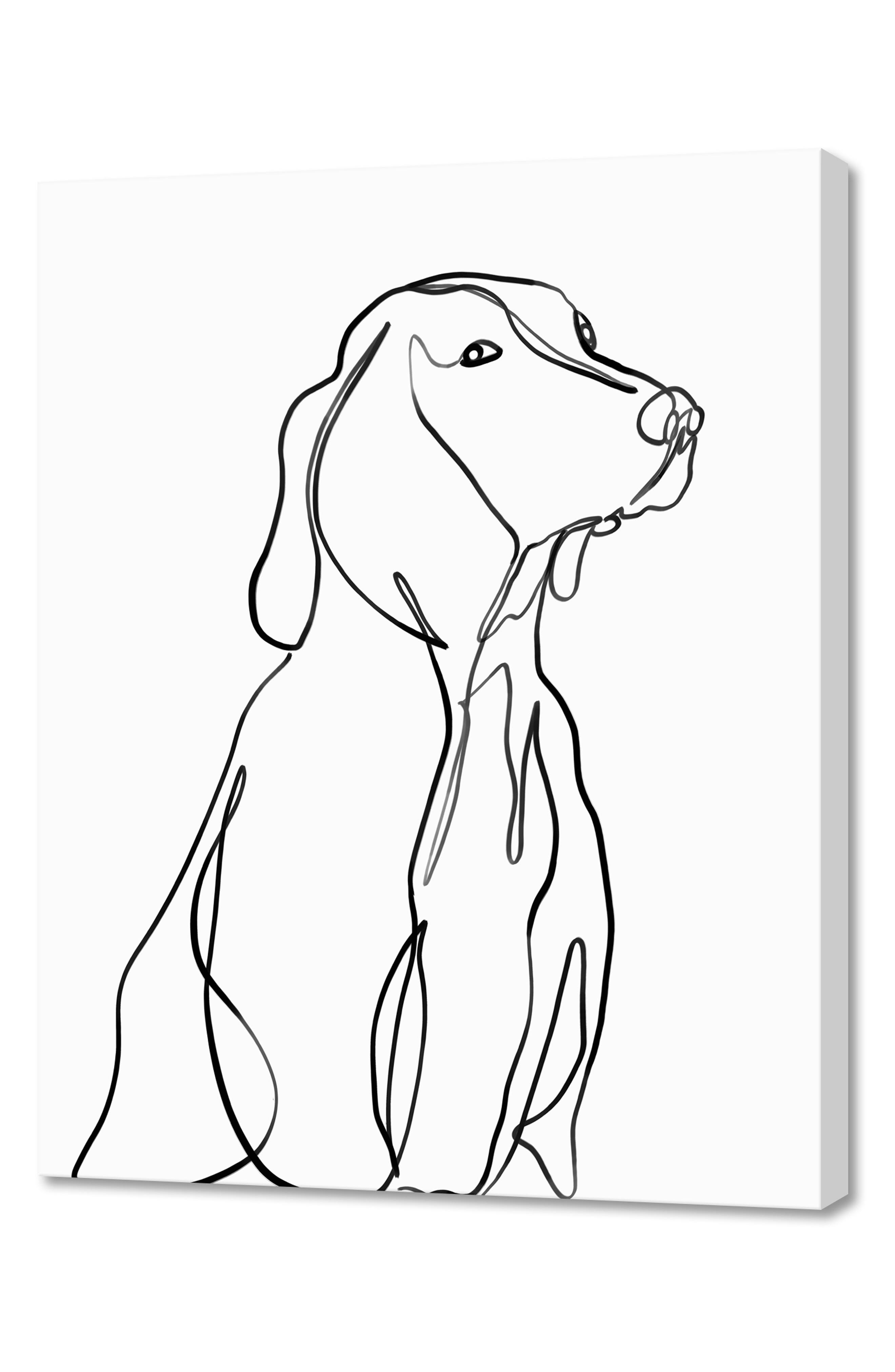 CURIOOS Dog Minimali One Line Wall Art | Nordstromrack
