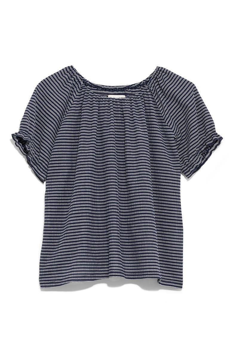 Madewell Texture & Thread Stripe Peasant Top | Nordstromrack