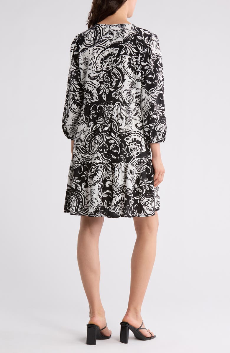 Ellen Tracy Double Tie Keyhole Tiered Babydoll Dress | Nordstromrack