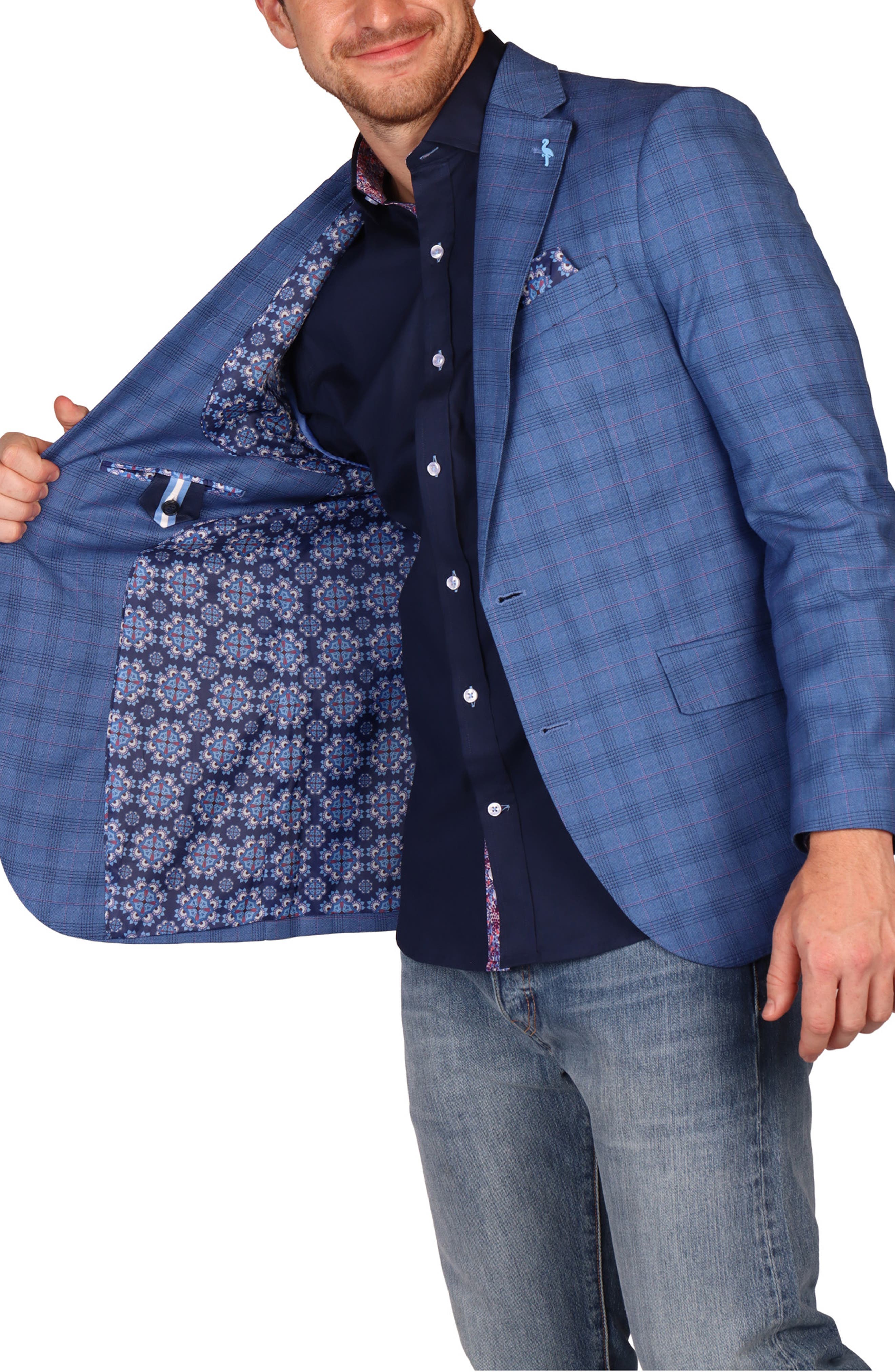 TailorByrd Modern Fit Windowpane Sport Coat | Nordstromrack