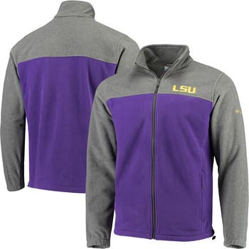 Columbia Men's Columbia Purple/Charcoal LSU Tigers Flanker III Fleece ...