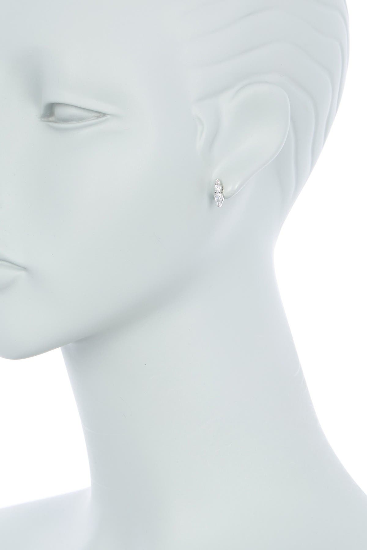 NORDSTROM RACK CZ Triple Stone Stud Earrings | Nordstromrack