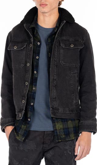 Original Paperbacks Freeport Fleece Collar Denim Jacket | Nordstrom