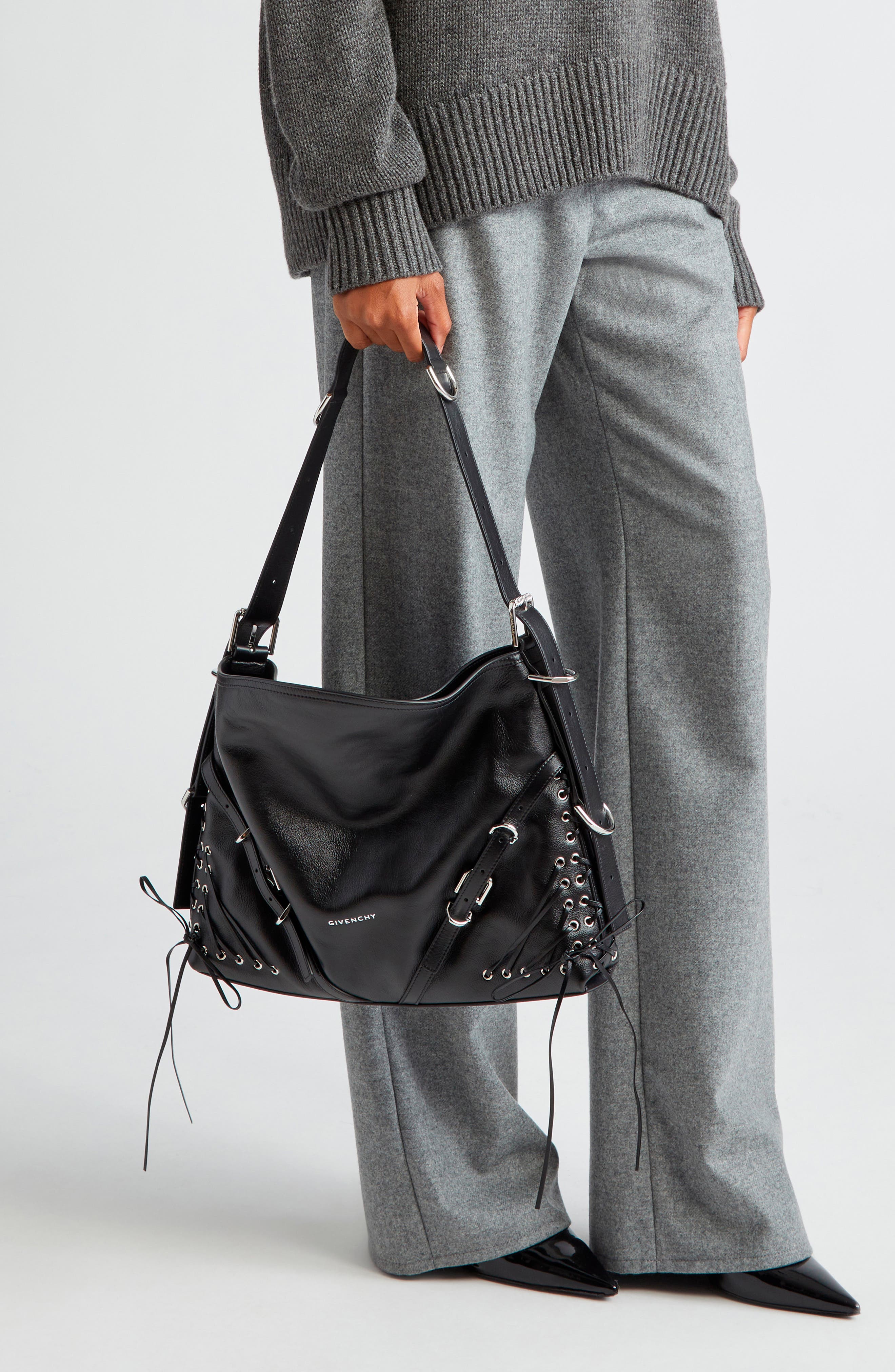 Givenchy Medium Voyou Leather Hobo Bag | Nordstromrack