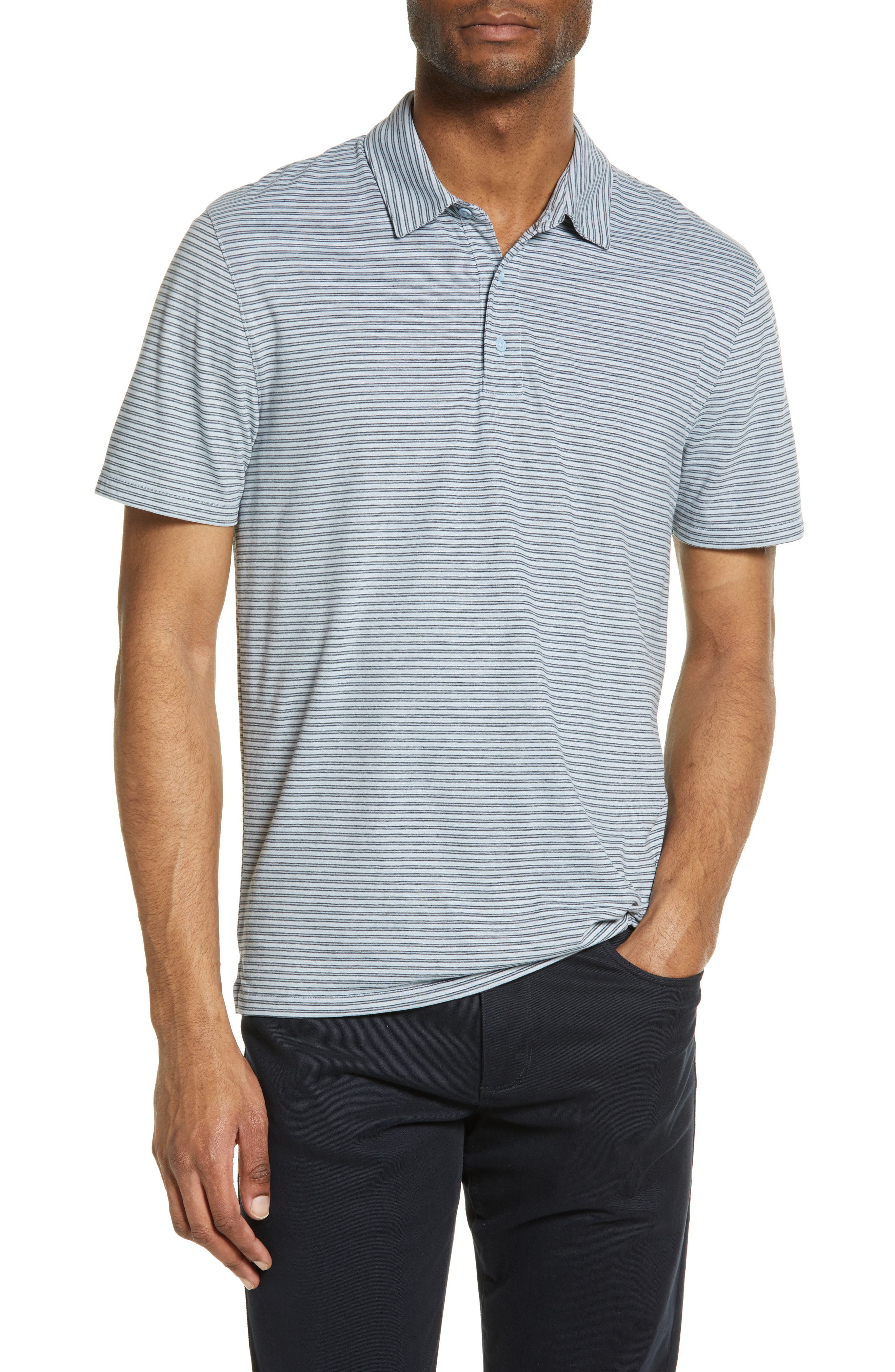 Vince Tri Color Stripe Polo | Nordstromrack