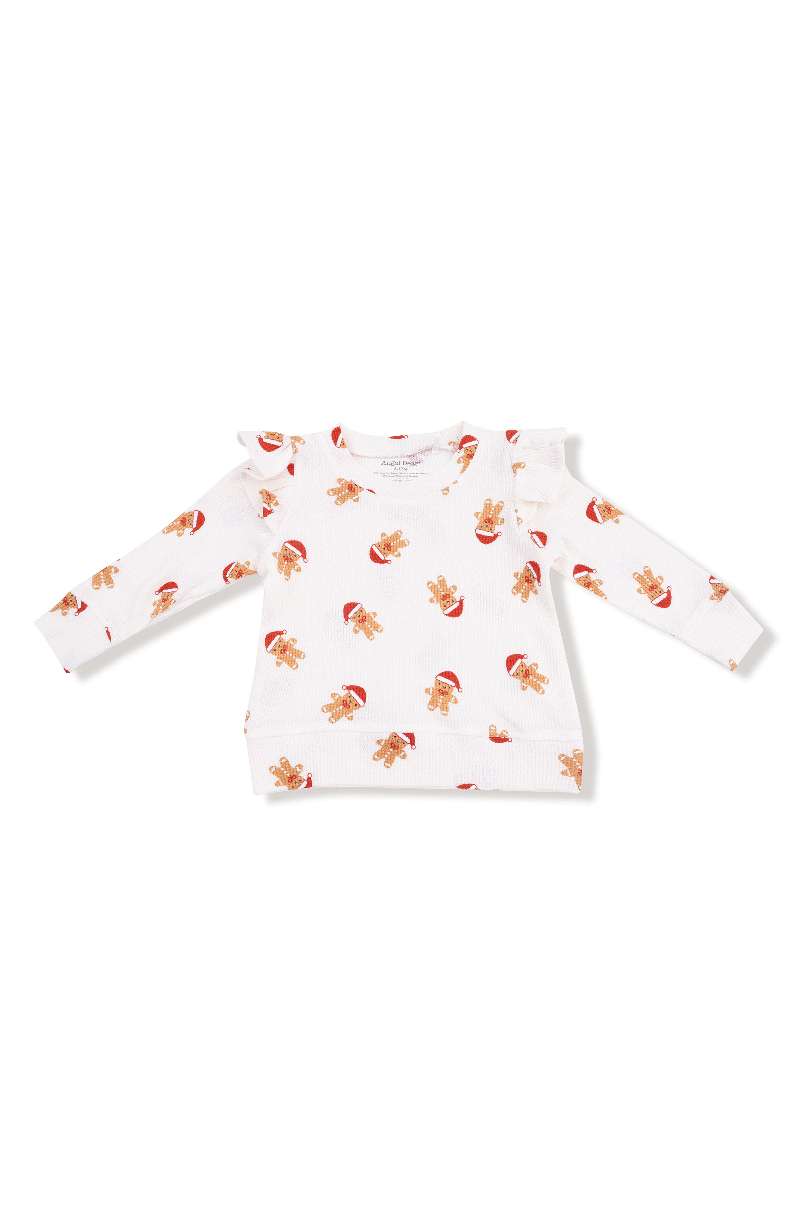 Angel Dear Kids' Gingerbread Waffle Knit T-Shirt | Nordstrom