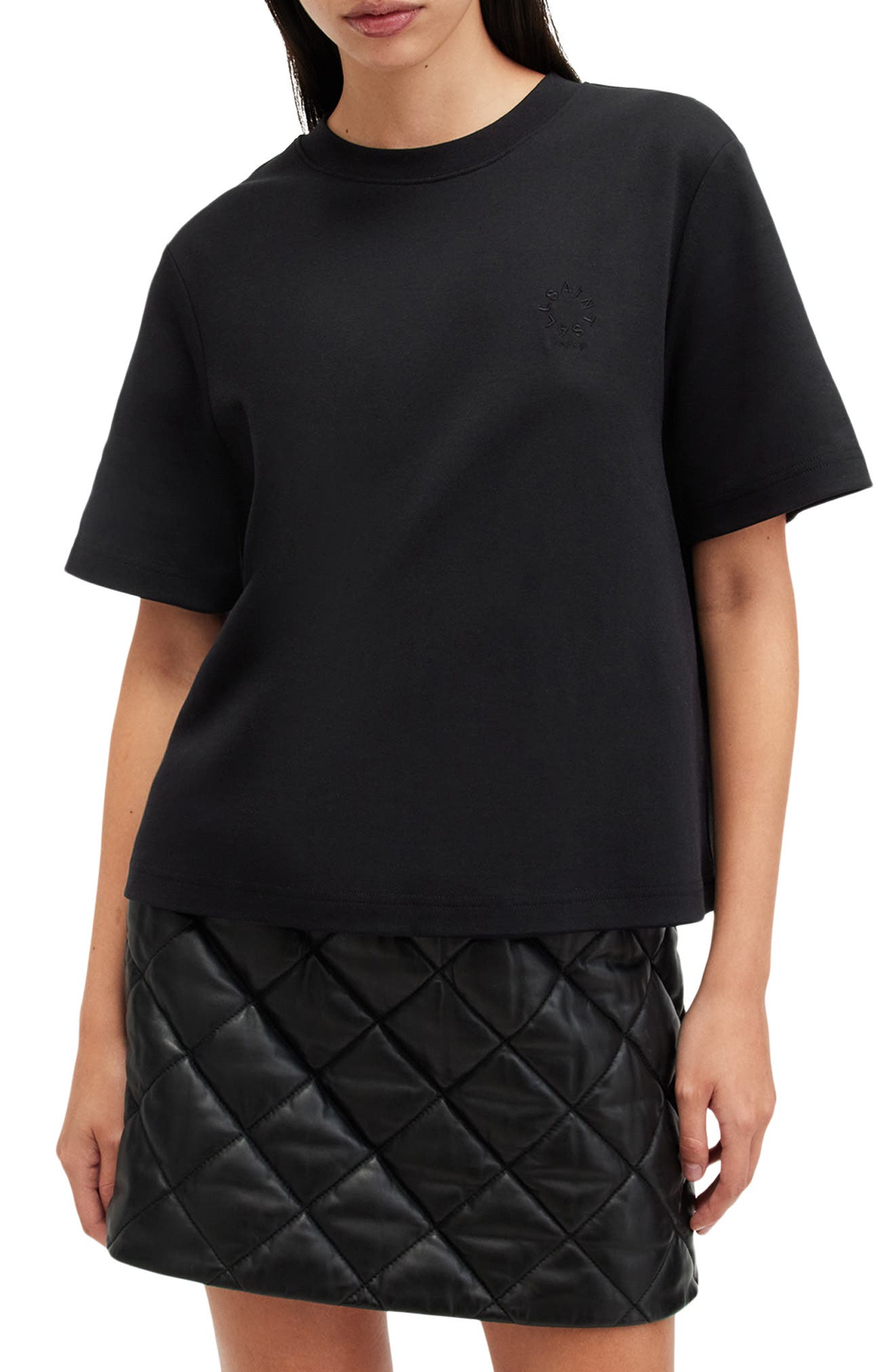 AllSaints Lisa Cotton Crewneck T-Shirt | Nordstromrack