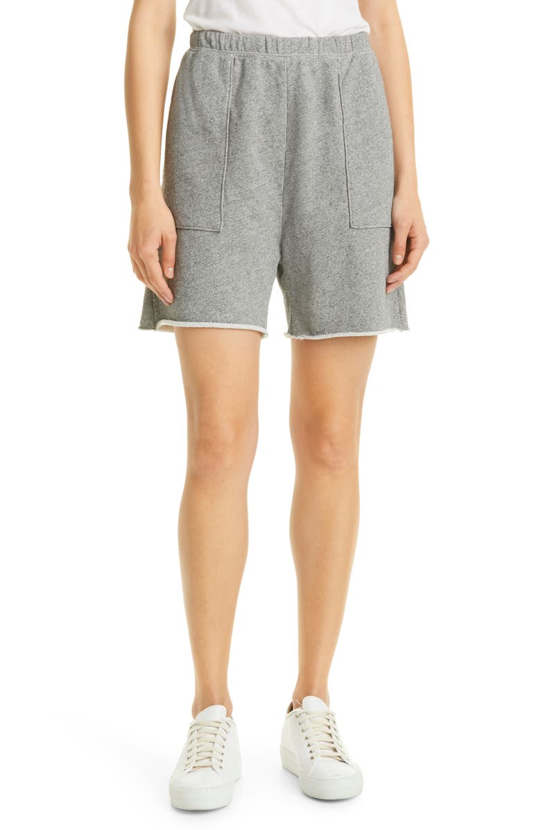 THE GREAT. The Patch Pocket Sweat Shorts | Nordstromrack