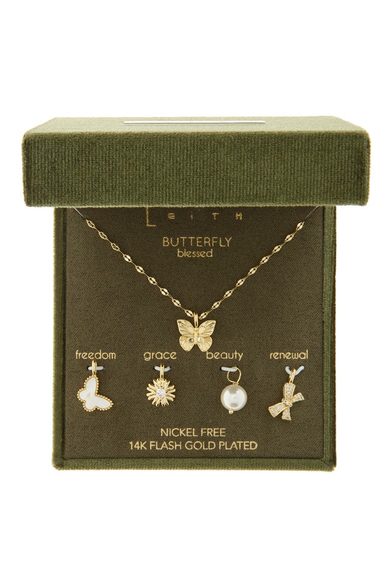 Make Your Own CZ & Faux Pearl Butterfly Charm Necklace (Women ...