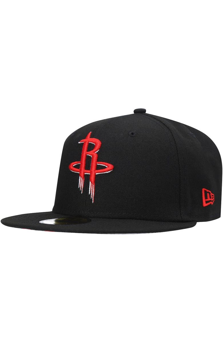 New Era Men's New Era Black Houston Rockets Team Wordmark 59FIFTY ...