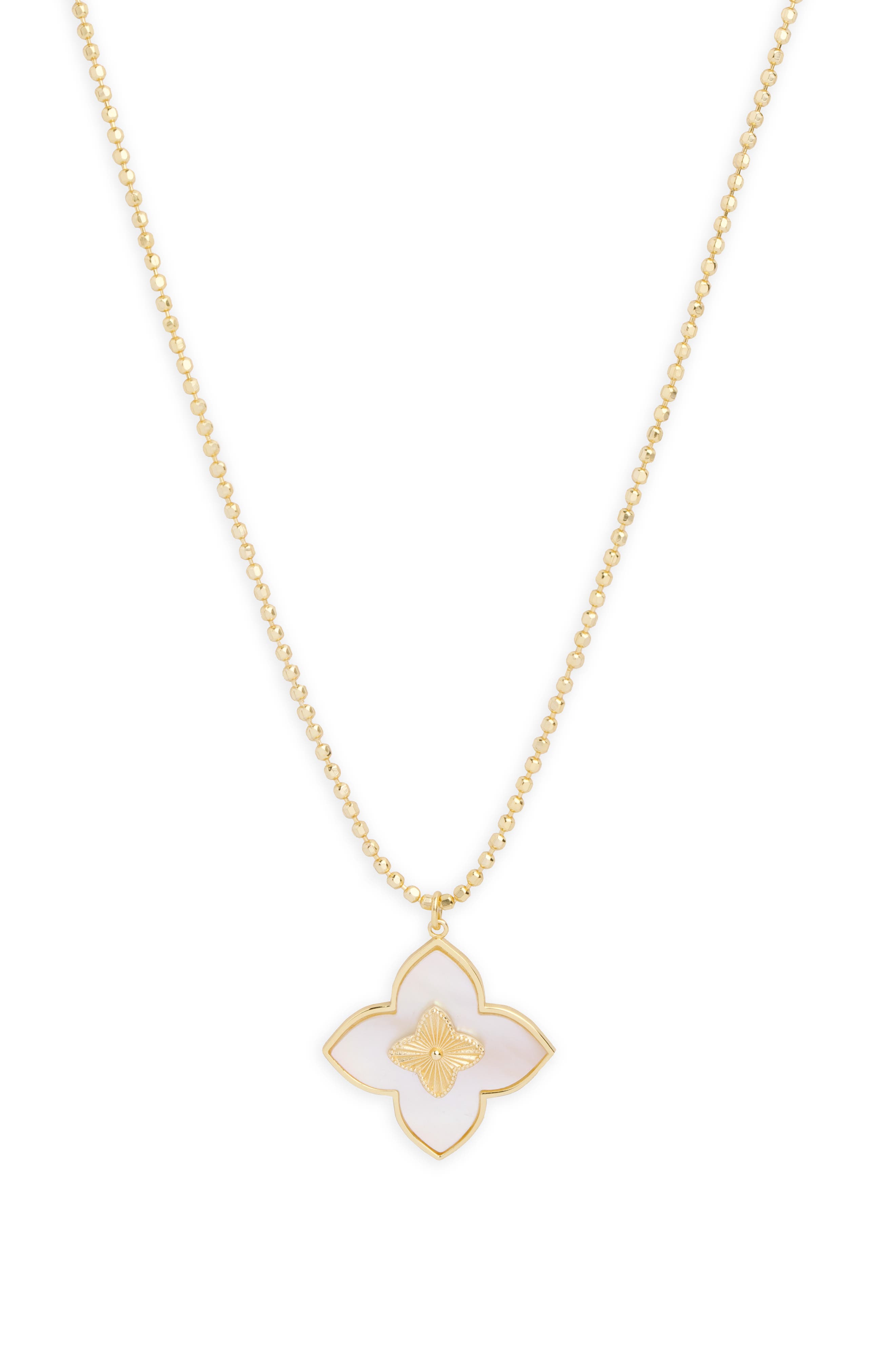 Argento Vivo Sterling Silver Ball Chain Clover Pendant Necklace | Nordstrom