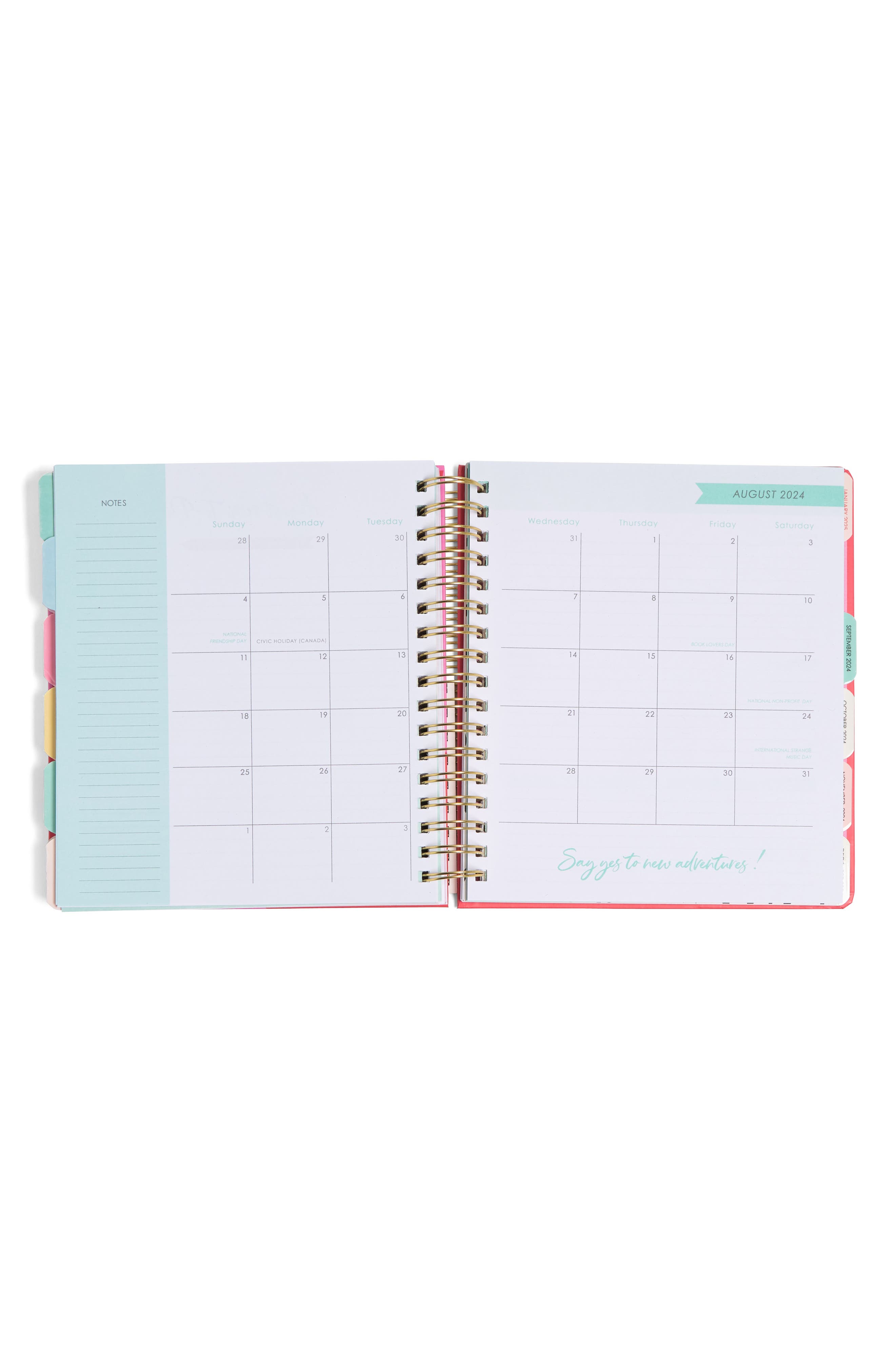 SIMPLE PLEASURES 18-Month Chunky Agenda Spiral Bound Planner ...