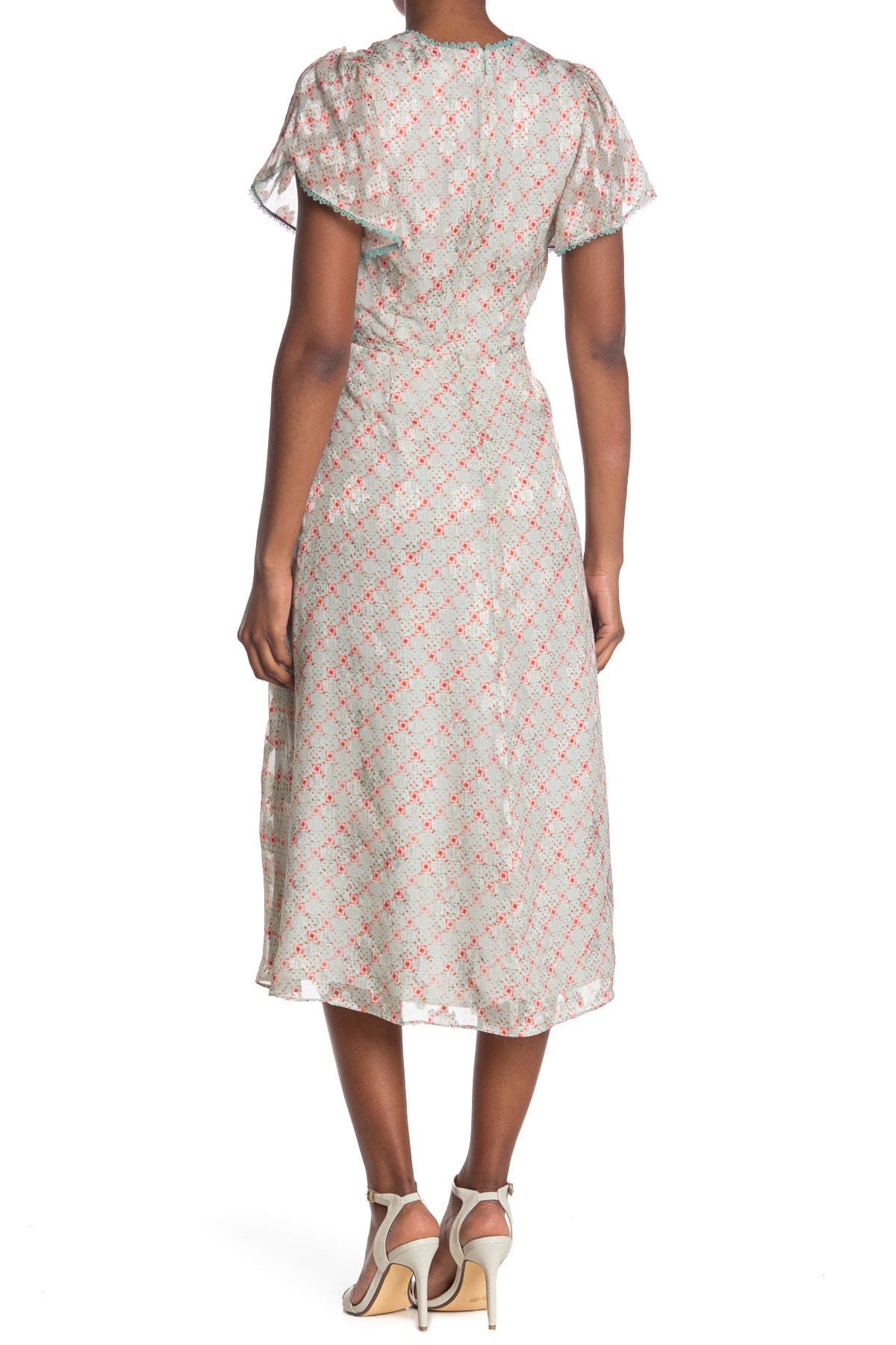 Simkhai Jonathan Simkhai Lily Medallion Jacquard Silk Blend Midi Dress ...