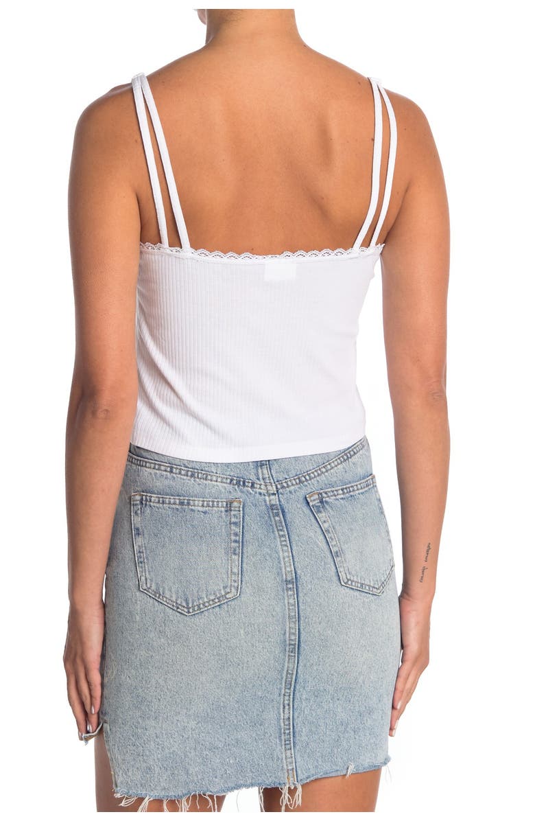 Abound Ribbed Knit Lace Trim Cami | Nordstromrack
