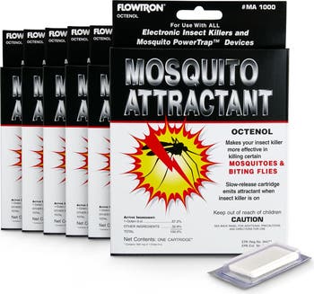 Flowtron Octenol Mosquito Attractant Cartridges 6-Pack Refill for ...