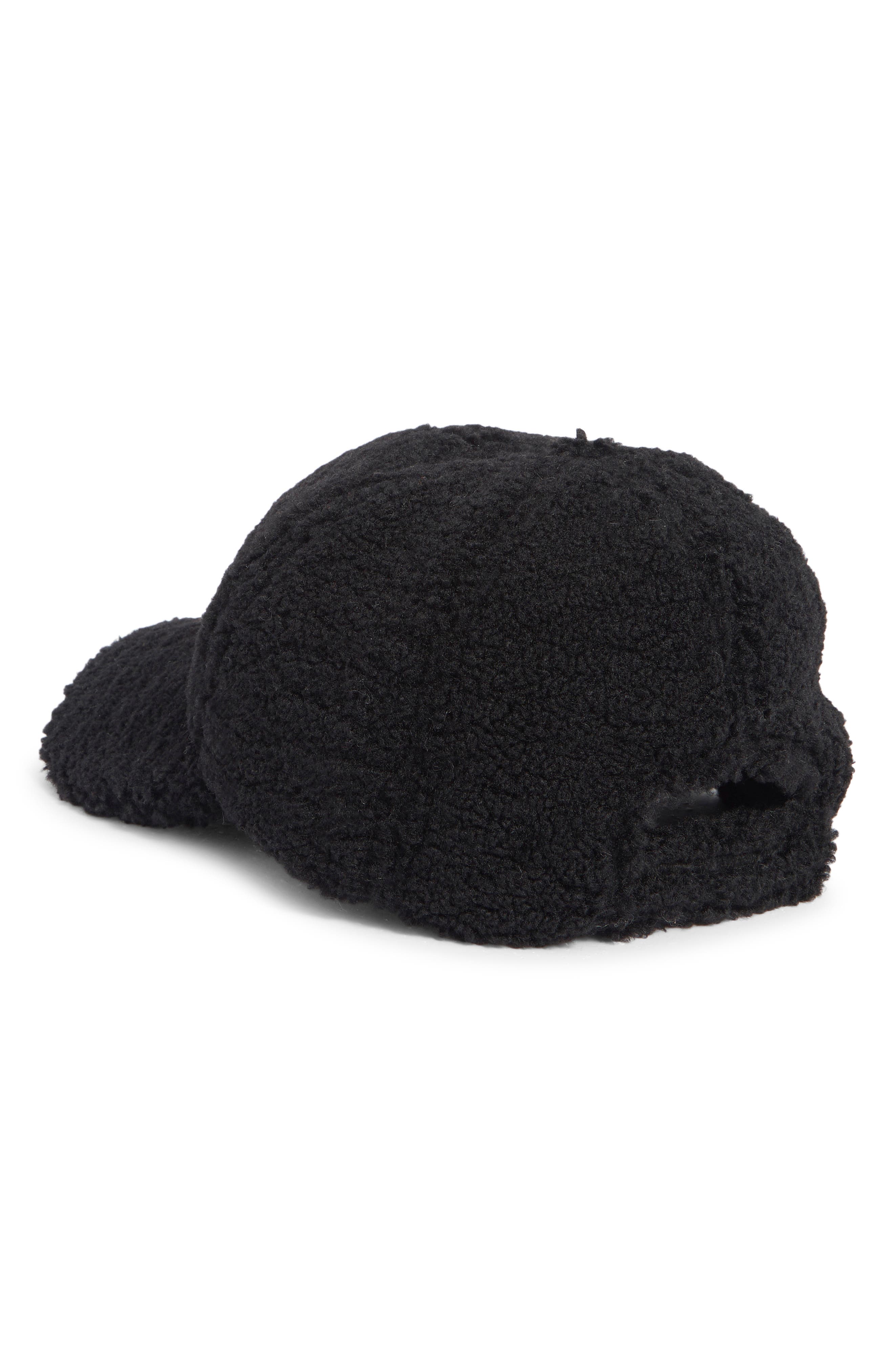 BCBG Faux Shearling Baseball Cap | Nordstromrack