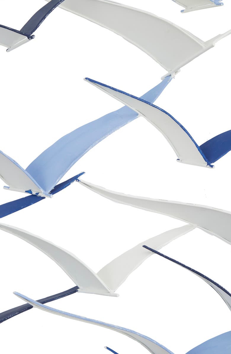 WILLOW ROW Blue Metal Flying Flock of Birds Wall Decor | Nordstromrack