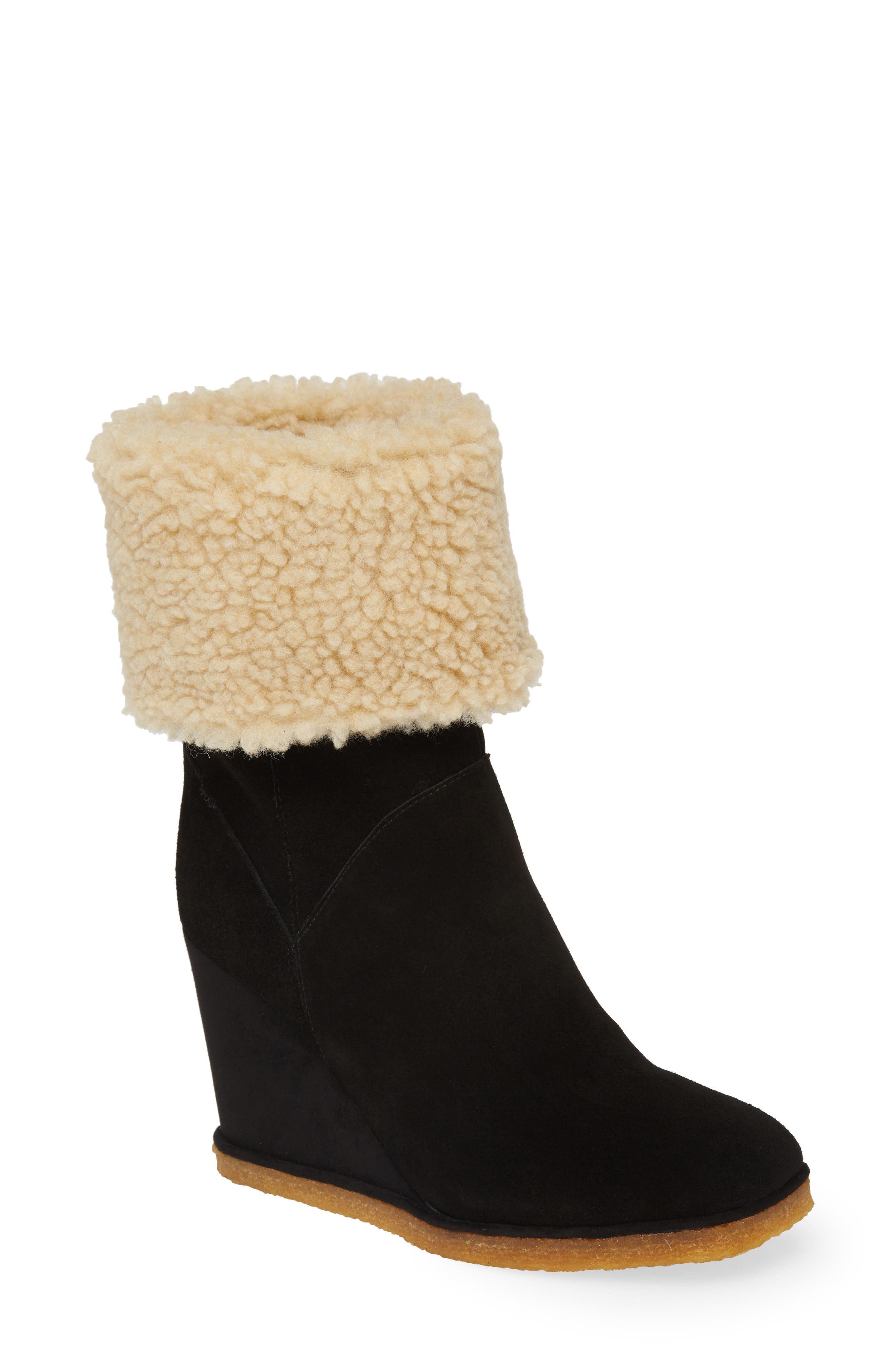 Jeffrey Campbell Faux Shearling Wedge Boot (Women) | Nordstromrack