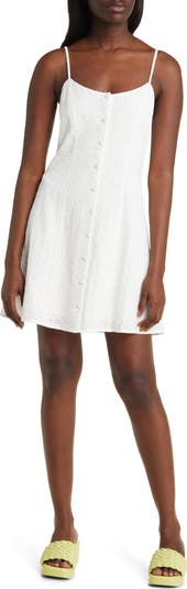 BP. Eyelet Button Front Sundress | Nordstromrack