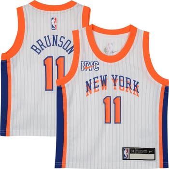 Nike Toddler Nike Jalen Brunson White New York Knicks 2024/25 Swingman ...