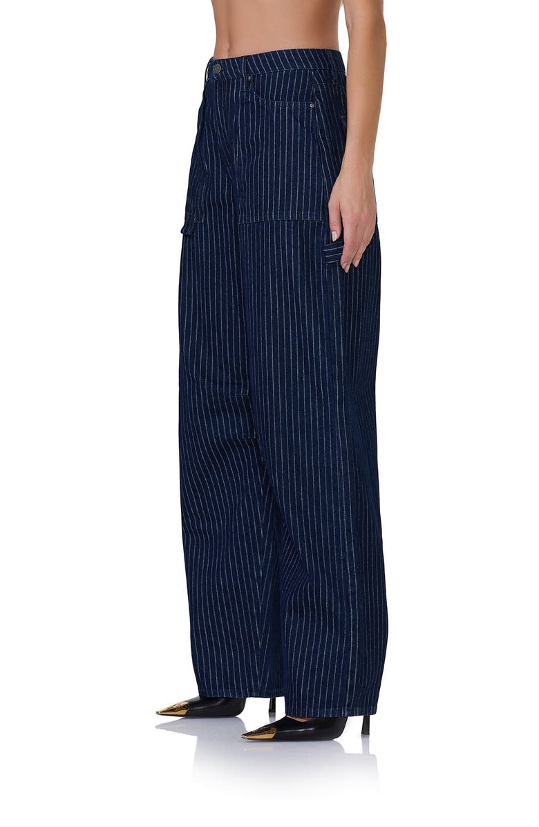 AFRM Rhett Pinstripe Wide Leg Carpenter Jeans | Nordstromrack