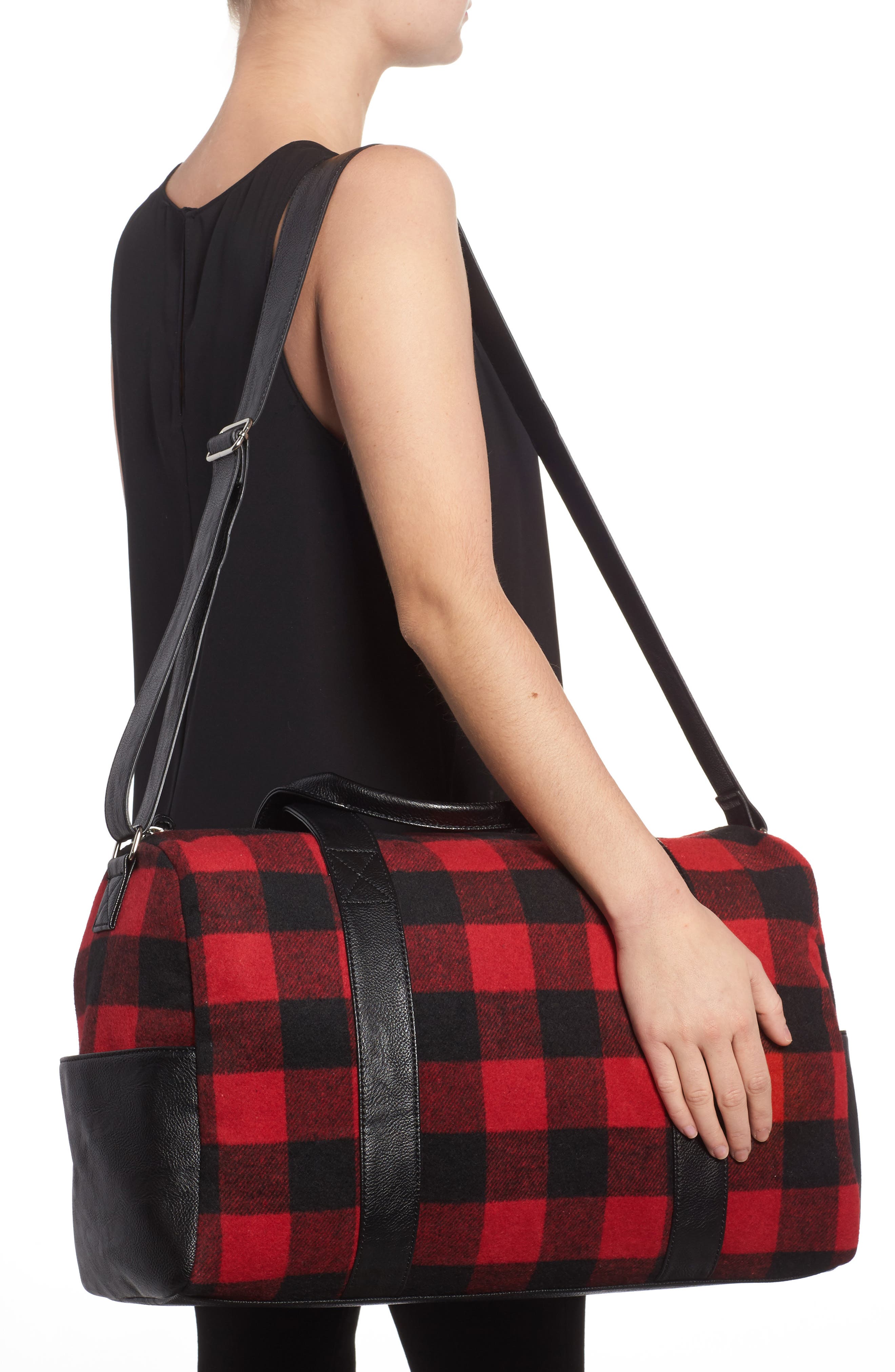 BP. Flannel Buffalo Check Duffel Bag | Nordstrom