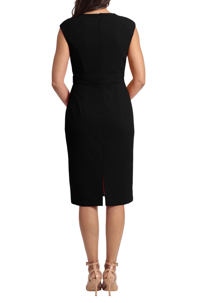 London Times Belted Midi Sheath Dress | Nordstromrack